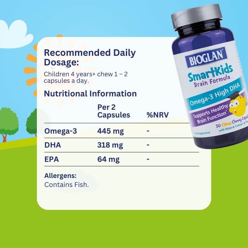 Buy Bioglan SmartKids Brain Formula with Omega-3 | Fitaminat