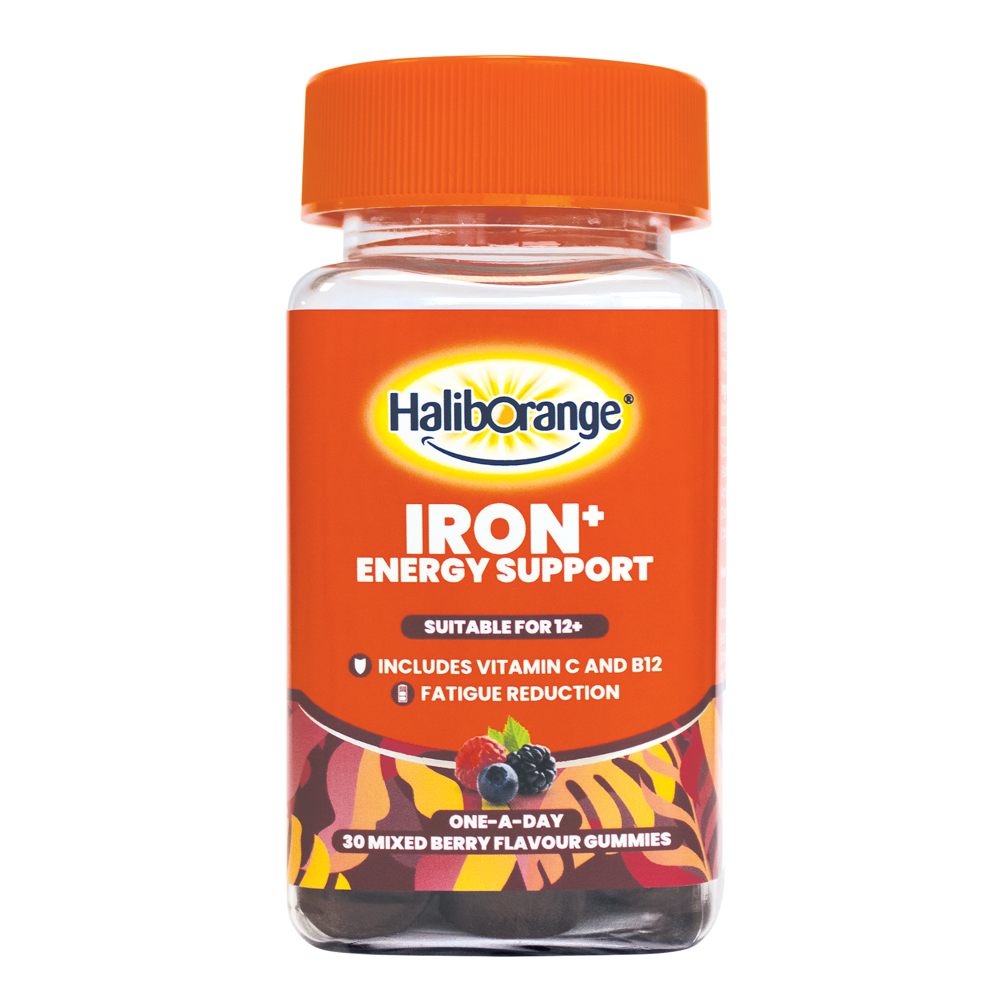 Haliborange Iron+ Energy Support Natural Supplement Tablets