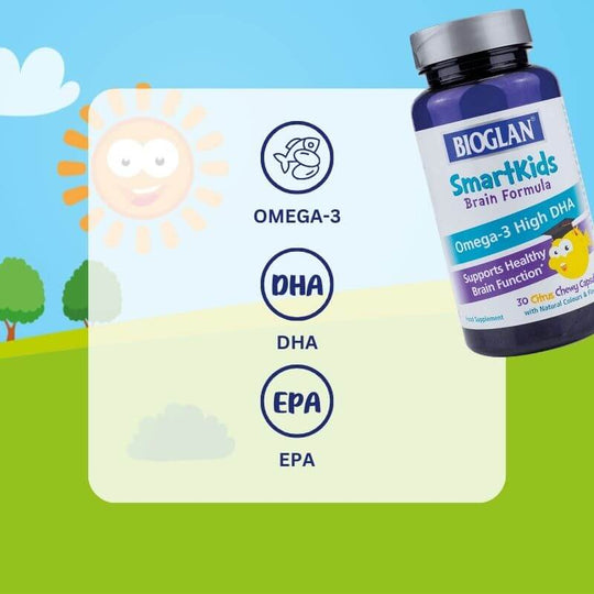 Bioglan SmartKids Brain Formula - High DHA Omega-3 Capsules